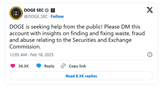 马斯克公报私仇？DOGE大刀即将砍向SEC 利益冲突担忧再起 _ 东方财富网